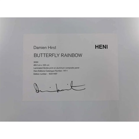 BUTTERFLY RAINBOW LARGE, 2020 H7-1 by Damien Hirst on artnet